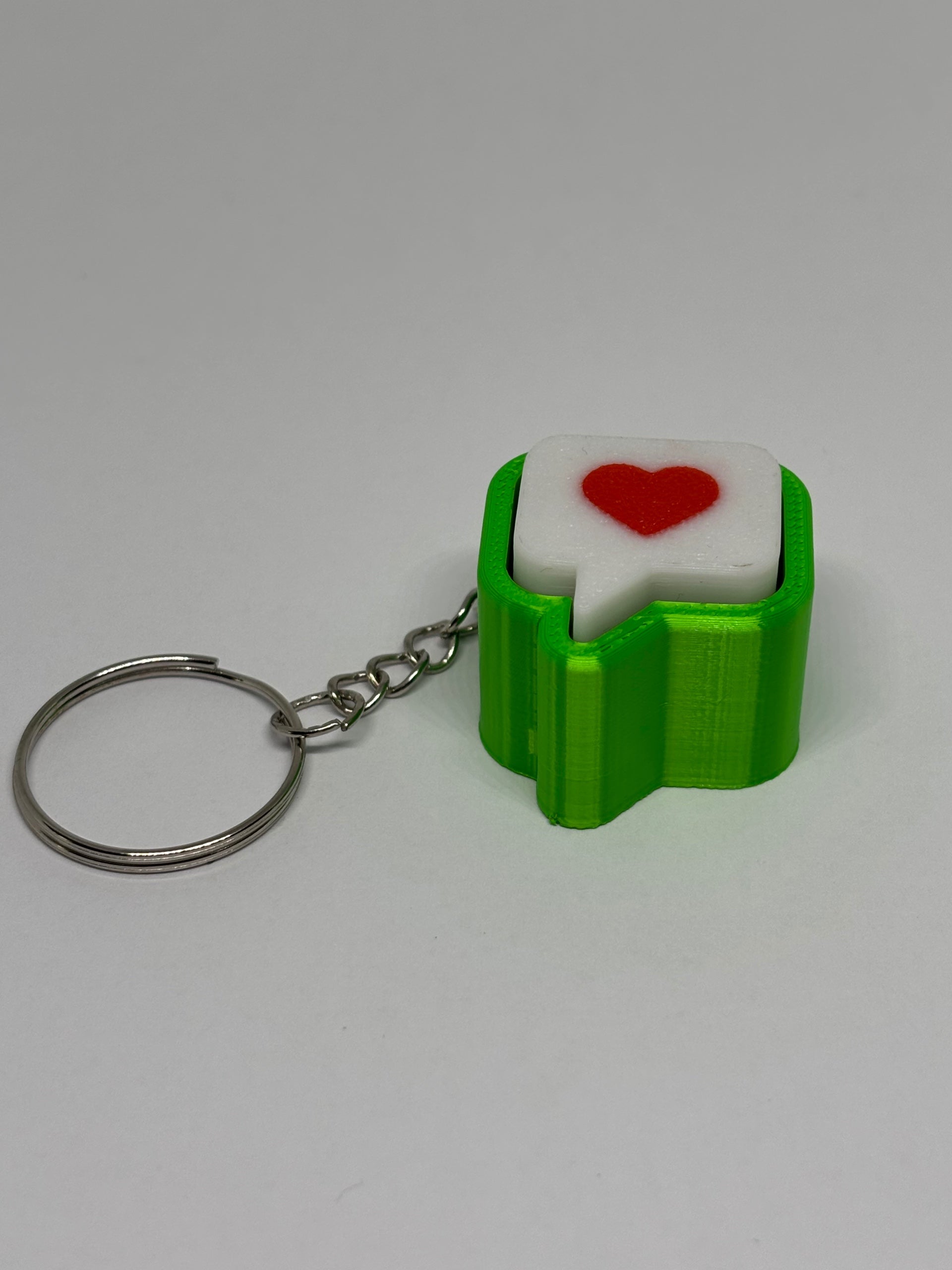3D Printed Heart Message Clicker | Smickle Designs